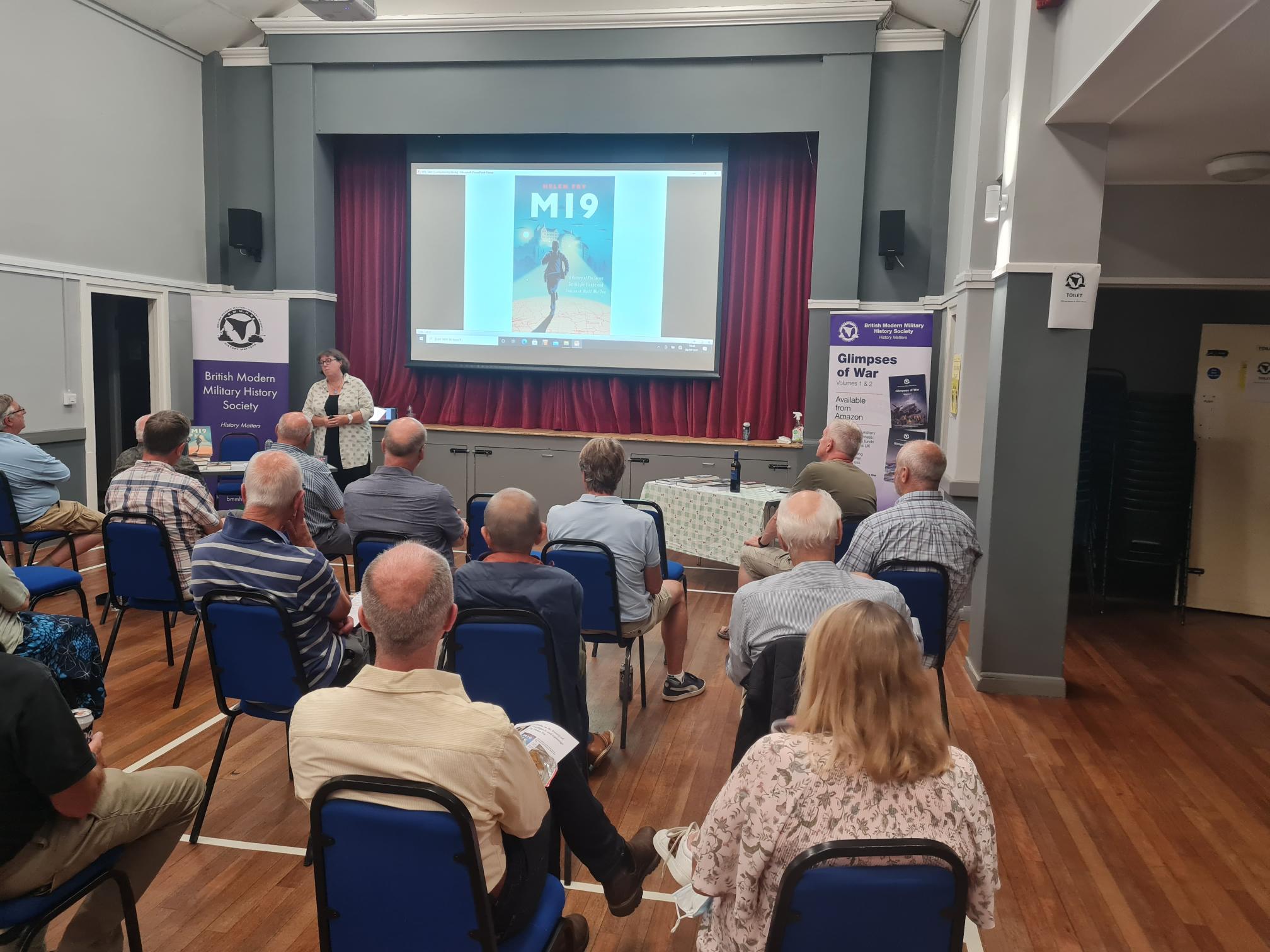 We have returned to the Village Hall ! - Helen Fry's Talk MI9 Escape ...