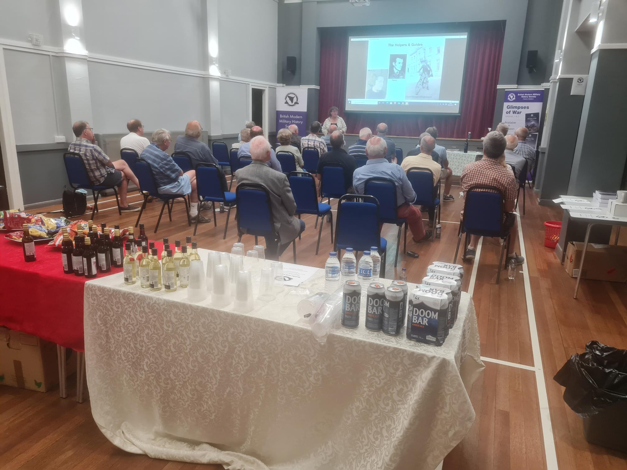 We have returned to the Village Hall ! - Helen Fry's Talk MI9 Escape ...